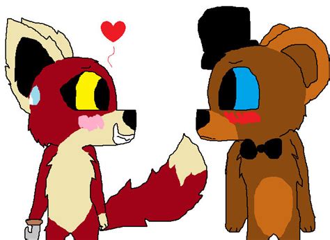 Foxy X Freddy By Ask Flirty Foxy On Deviantart