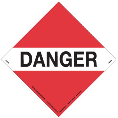 Placard Danger Tagboard