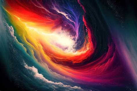 Abstract Colorful Space Background Generative Ai Stock Illustration Illustration Of Smooth