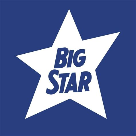 Big Star Logo On Blue Background