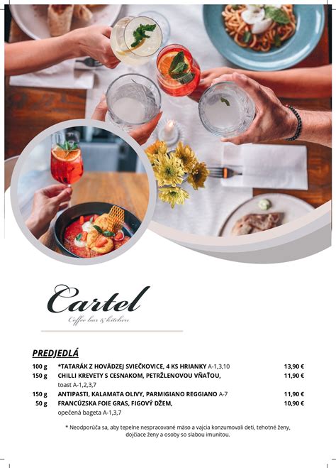 Jedálny Lístok Cartelrestaurant Sk