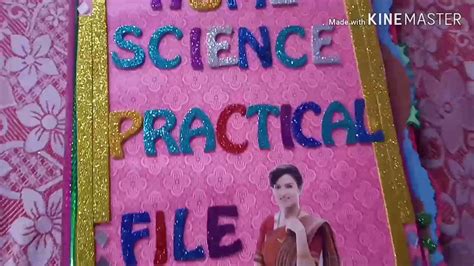 Home Science Practical File Class 12th Youtube
