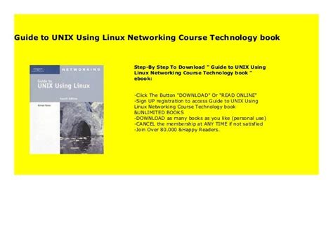 Guide To Unix Using Linux Networking Course Technology Book 474