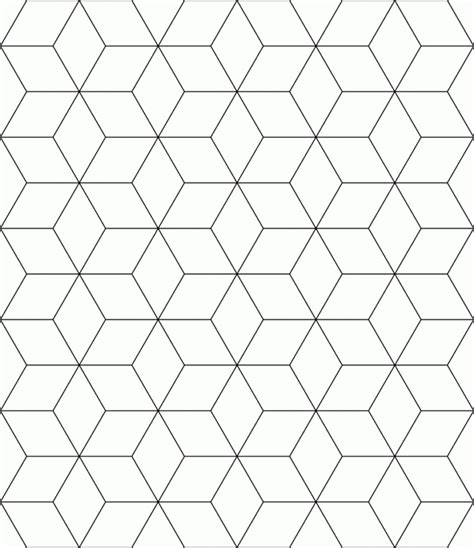 Free Tessellation Patterns To Print Block Tessellation Throughout Blank Pattern Block