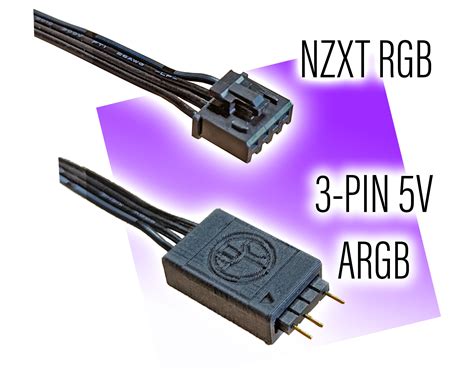 Nzxt Rgb To Standard 3 Pin 5v Argb Adapter 56 Off