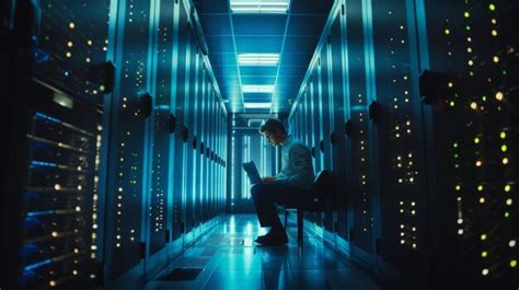 Server Farm Cloud Computing Specialist Facility With Adult Male System