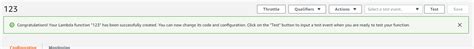 Javascript Aws Lambda Test Event Configuration Error In Json Event