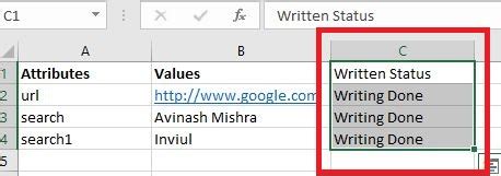 Write Data To The Excel Sheet In Selenium Using Poi Inviul