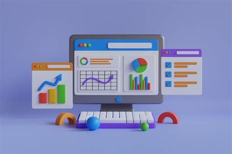 Premium Psd 3d Automated Data Analysis Financial Forecast Market