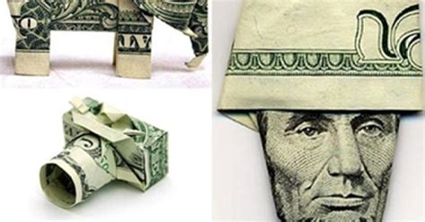 부자들의 소소한 취미 지폐로 종이 접기 얼마나 돈이 많으면