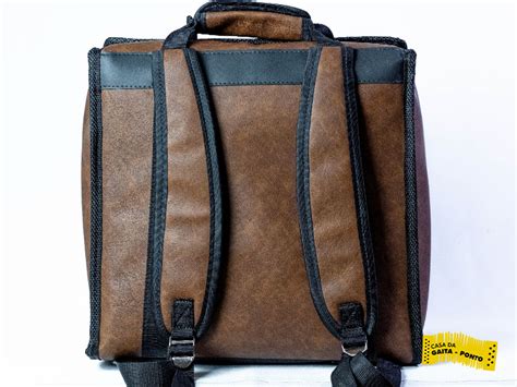 Bag Premium P Gaita Ponto 8bx C Alça De Mão E Mochila Cor Caramelo