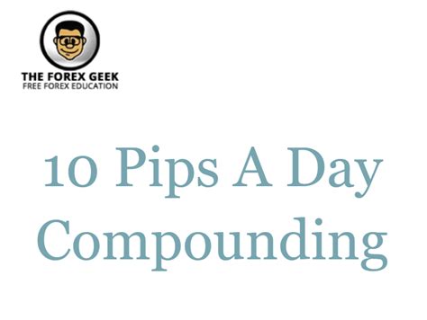 10 Pips A Day Compounding The Forex Geek