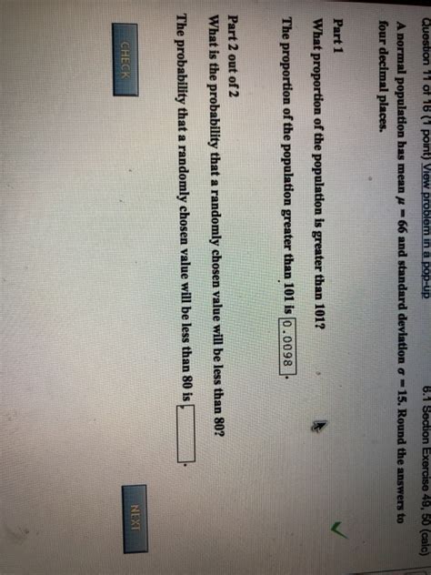 solved question 1 of 16 1 point view problem in a pop up