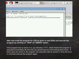 Led Blinking Using Raspberry Pi Pptx