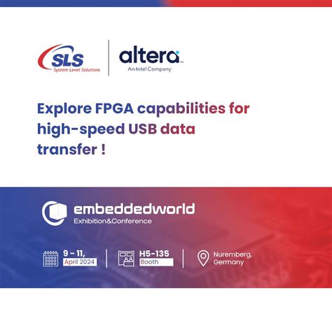 Sls Embeddedwold24 Fpga Altera Usb System Level Solutions Sls