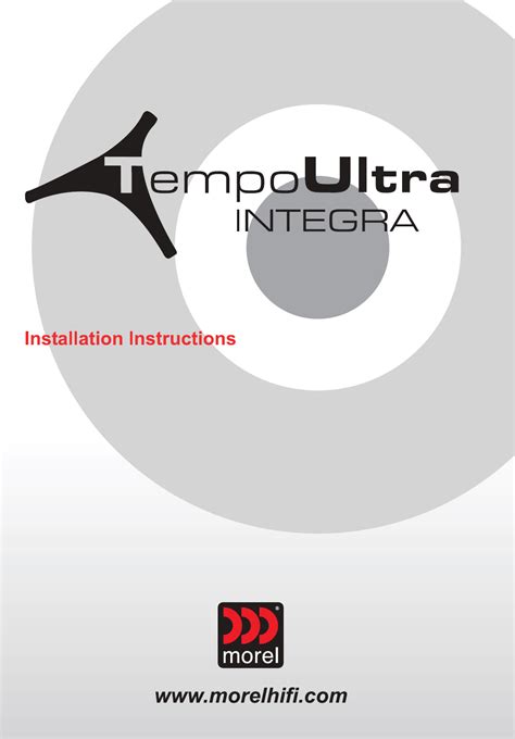Morel Tempo Ultra Integra 602 MKII handleiding (8 pagina's)