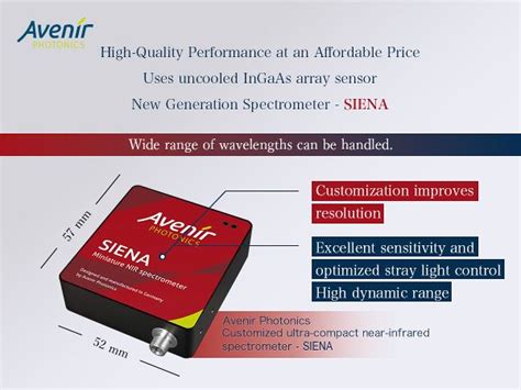 Customized Ultra Compact Near Infrared Spectrometer Miniature Spectrometers Tokyoinstruments