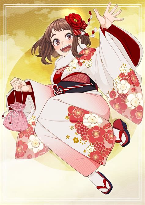 Uraraka Ochako Boku No Hero Academia Drawn By Kobaji Danbooru