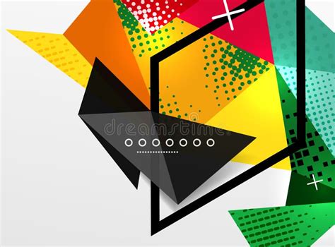 Vector Color Geometric Abstract Composition Triangular And Polygonal Vector Color Geometric Abstract Composition Triangular And Polygonal
