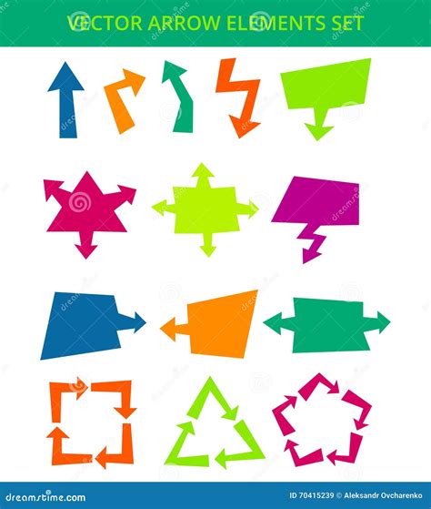 Arrow Elements Stock Vector Illustration Of Symbol Cursor