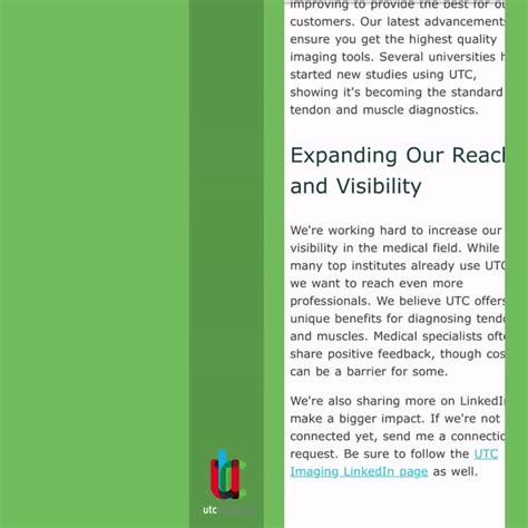 Hans T M Van Schie On Linkedin Just Read And Register Its Simple And Utc Imaging Will Bring