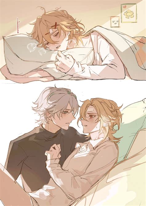 Alhaitham And Kaveh Genshin Impact Drawn By Hailailai Danbooru