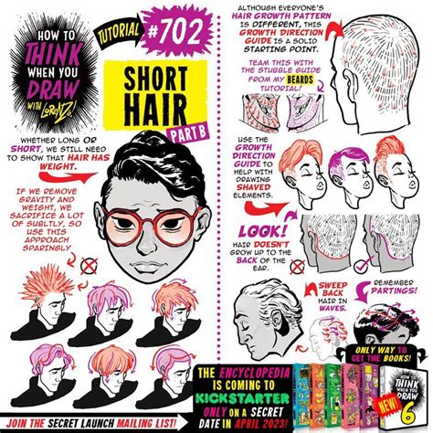 Short Hair Part Two Comic Tutorial Sketch Book Tutorial