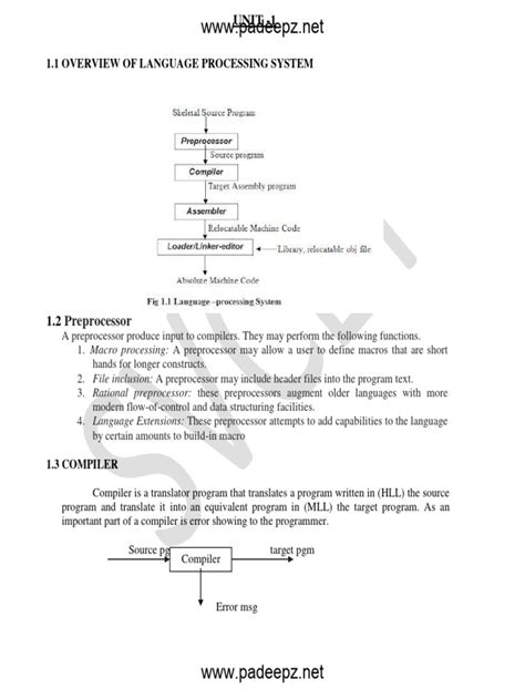 Cs8602 Notes Compiler Design Download Free Pdf Parsing Computer