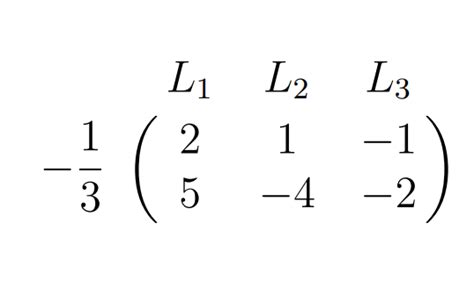 Matrices How To Give Label In Matrix On Only Row TeX LaTeX Stack Exchange