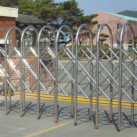 9zb 7 스텐 D형 대문자바라고급형2중자바라 높이 1200~2000mm 학교정문공장대문주차장입구 마노기술주