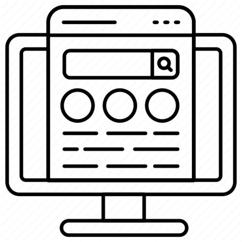 Web Design Web Layout Web Content Website Design Web Template Icon