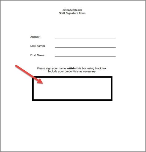 Signature Form Template