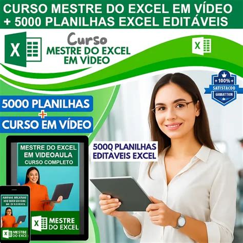 Mega Pacote De Planilhas Excel Editáveis Bônus Mercadolivre
