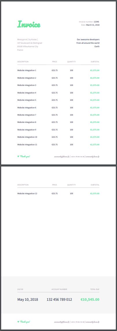 Push Layer To Bottom Of Page But Preventing Content Overlapping Invoice Sample · Issue 1159