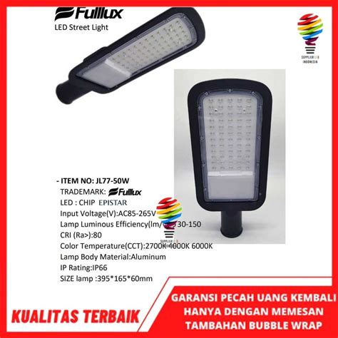 Jual Lampu Jalan Listrik W Lampu Pju Listrik Watt Lampu Sorot Jalan Watt Merk Fullux
