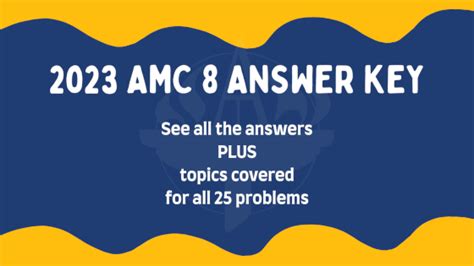 2023 Amc 8 Answer Key Released Areteem Institute Blog