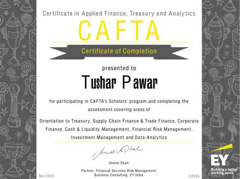 Cafta Ey Professionaldevelopment Tushar Pawar