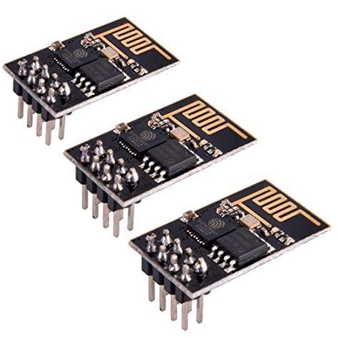 Hiletgo 3pcs Esp8266 Esp 01 Serial Wifi Wireless Transceiver Wireless Module Development Board