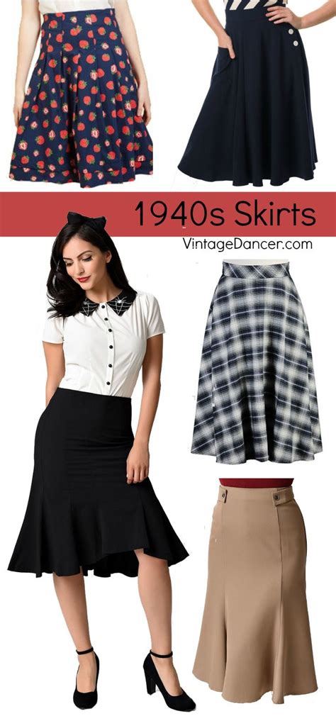 1940s Skirt History A Line Classics To Summer Dirndl Skirts 1940s