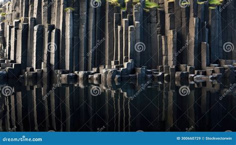Nature Basalt Columns Landscape Stock Illustration Illustration Of Travel Basalt 300660729