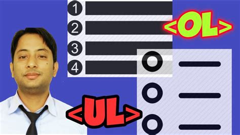 Html Lists In Hindiurdu How To Create List In Html Ordered List