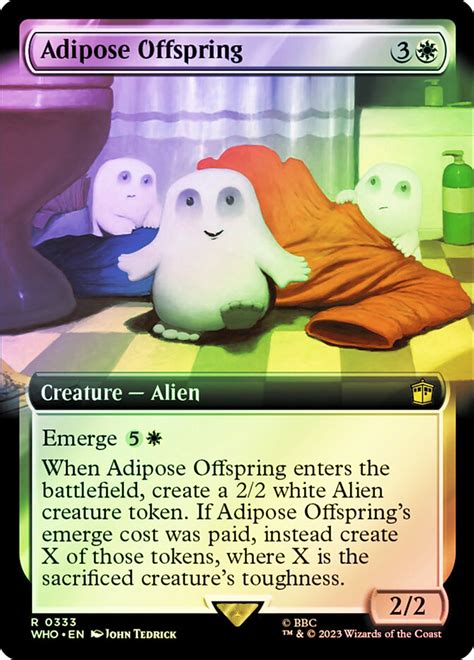 Adipose Offspring Extended Art Doctor Who Commander Variants Star City Games