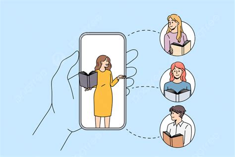 Online Lesson Vector Hd Png Images Online Education And Lesson Concept