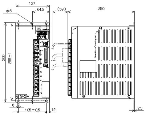 AC Servo AD Series Servo Driver Dimensions Hitachi Industrial Equipment Systems