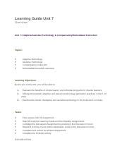 Learning Guide Unit 7 Docx Learning Guide Unit 7 Overview Unit 7