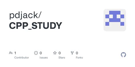 GitHub Pdjack CPP STUDY