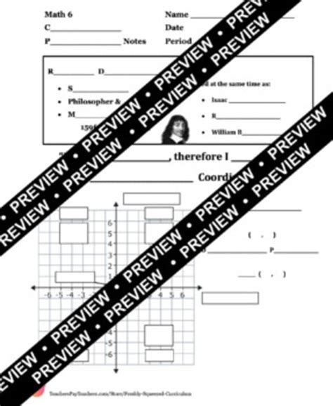 Intro To The Coordinate Plane Notes And Homework By Freshly Squeezed Curriculum