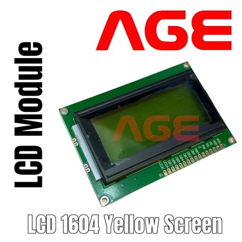 LCD Module จอแสดงผล LCD x ขนาด ตวอกษร บรรทด สเหลอง V AgeBkk จำหนายและ