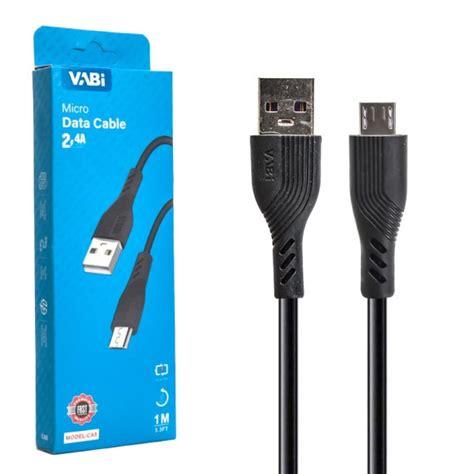 فروش عمده کابل اندروید Microusb وابی Vabi طول 1 متر مدل Ca5