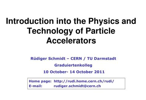 ppt introduction into the physics and technology of particle